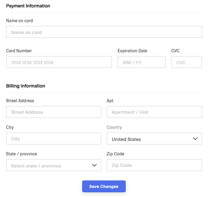 Updating Payment Method – Xponential+